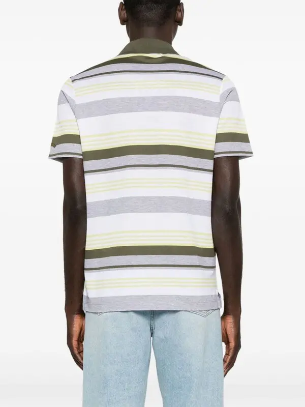Paul & Shark Striped Polo Shirt - White