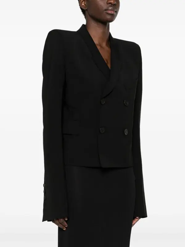 Rick Owens Double-breasted Wool Blazer