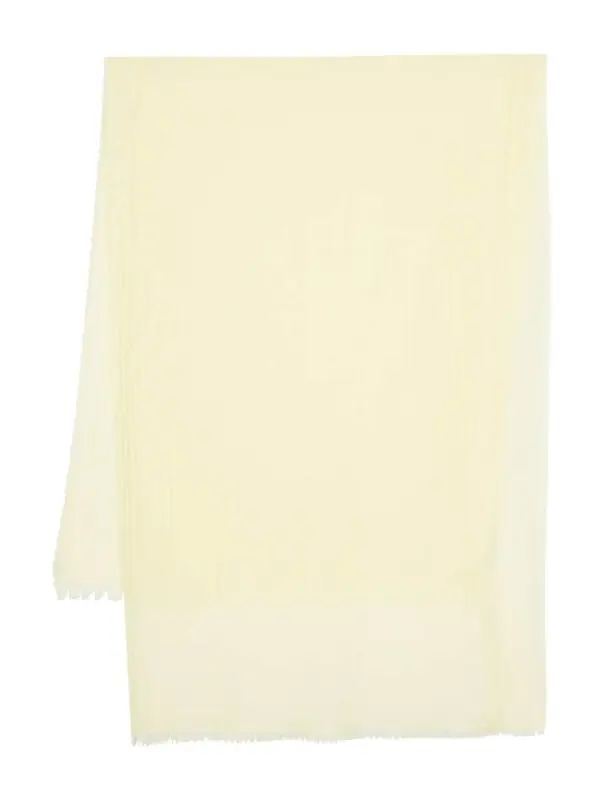Fabiana Filippi Frayed-edge Twill Scarf - Yellow