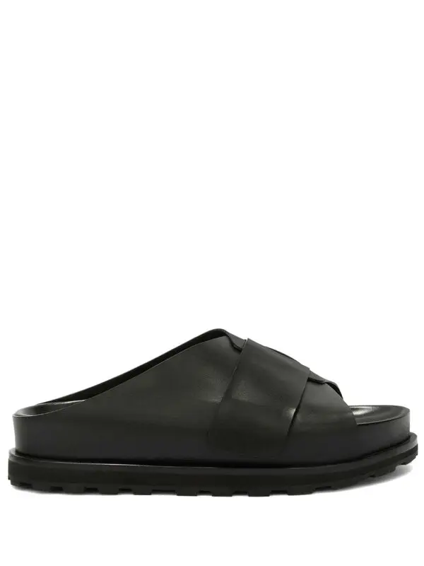 JIL SANDER Slip-on Leather Slides