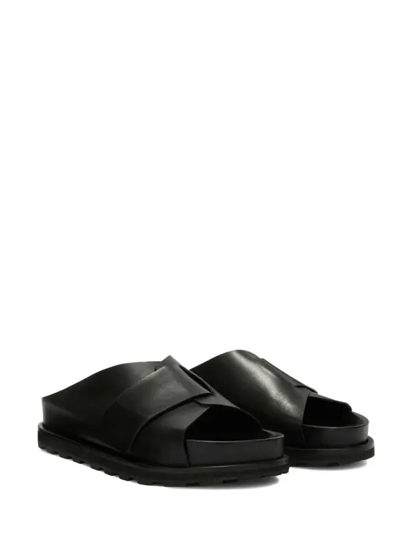 JIL SANDER Slip-on Leather Slides