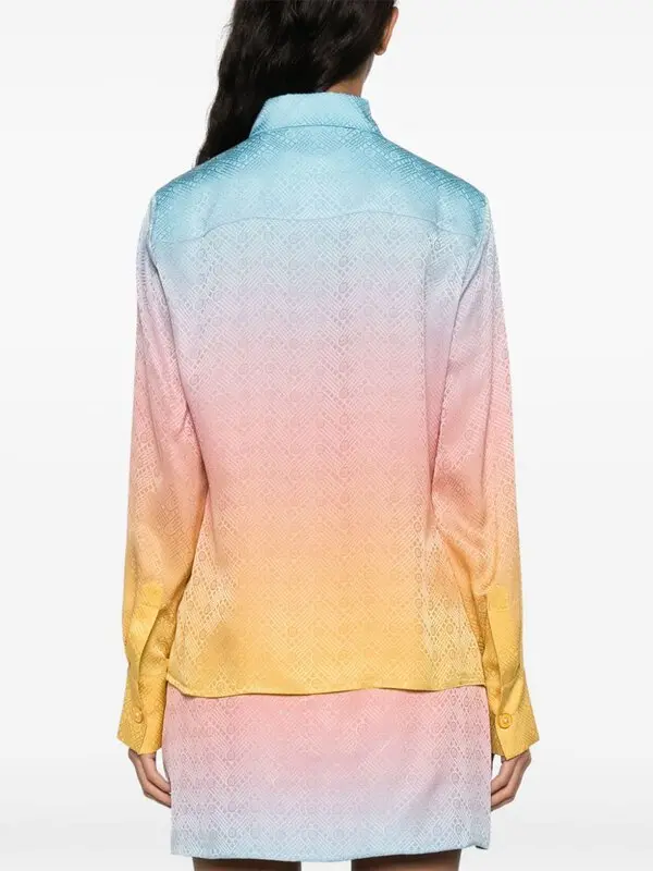 Casablanca Pastel Gradient Silk Shirt