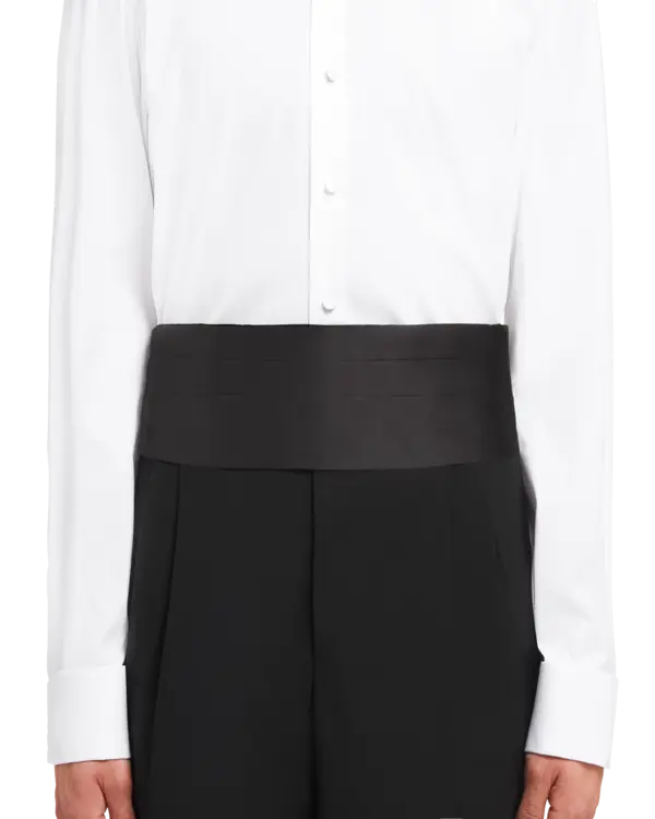 Prada Satin Tuxedo Cummerbund