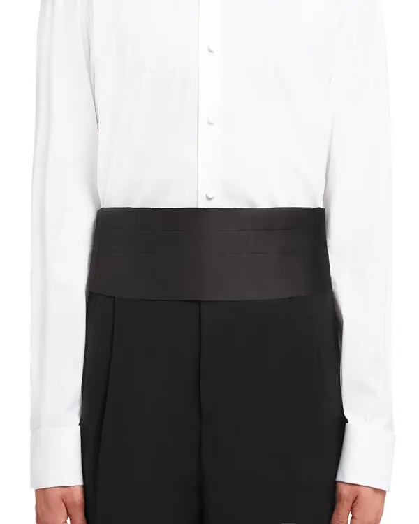 Prada Satin Tuxedo Cummerbund