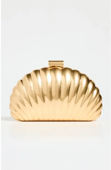 Simkhai Monet Shell Clutch - Gold