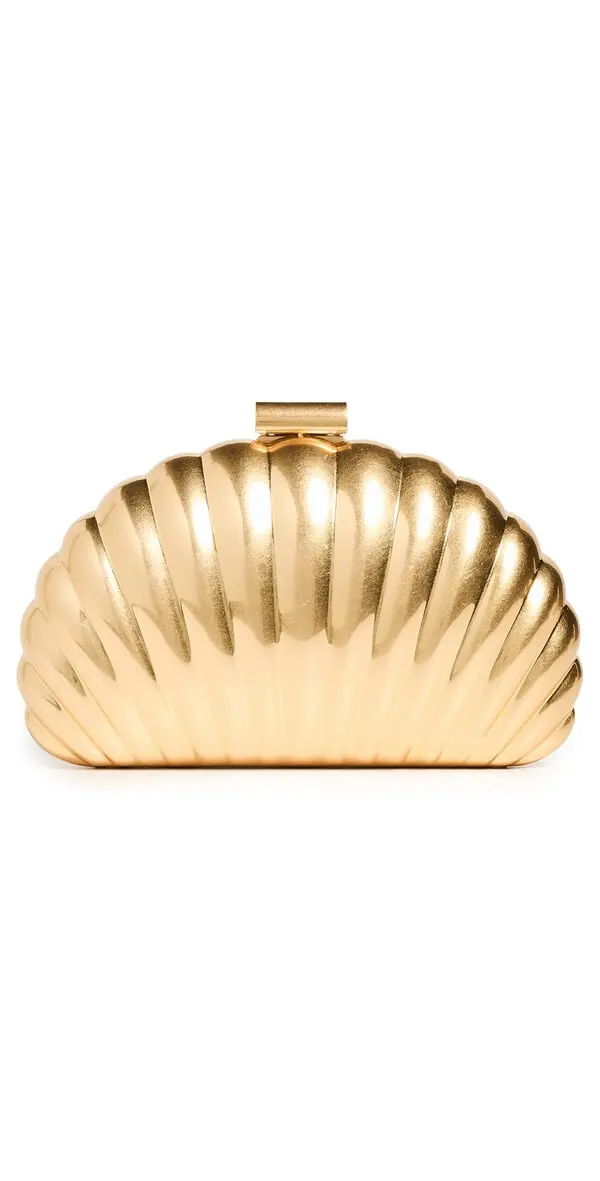 Simkhai Monet Shell Clutch - Gold