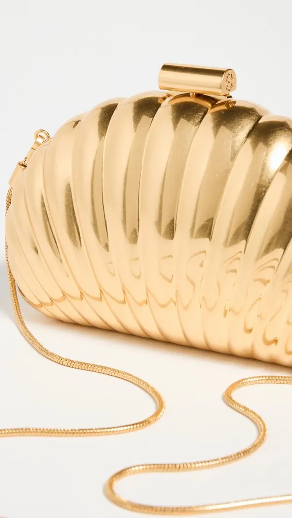 Simkhai Monet Shell Clutch - Gold