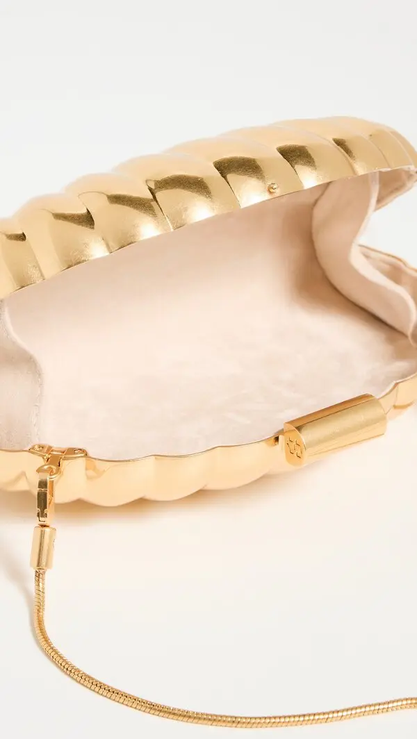 Simkhai Monet Shell Clutch - Gold