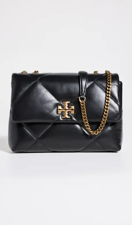 Tory Burch Kira Diamond Quilt Convertible Shoulder Bag - Black