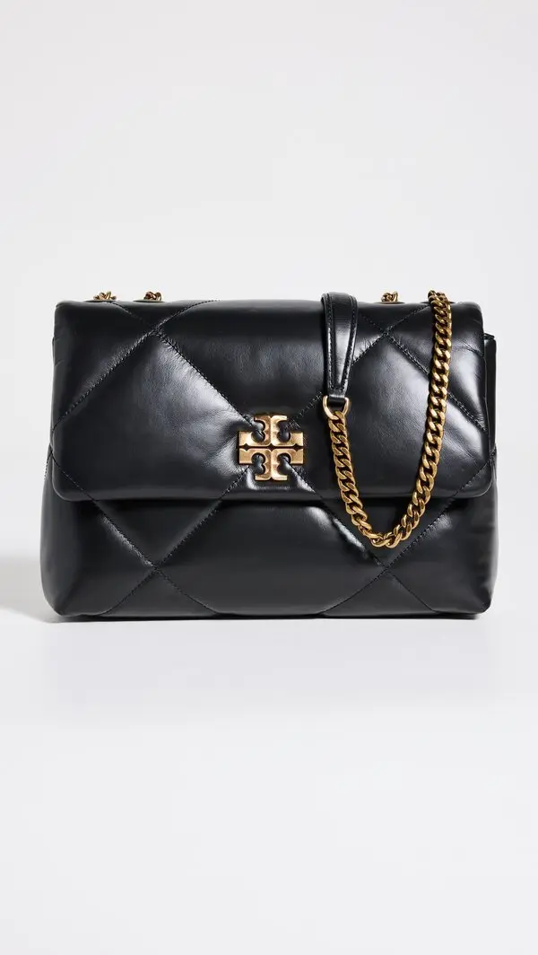 Tory Burch Kira Diamond Quilt Convertible Shoulder Bag - Black
