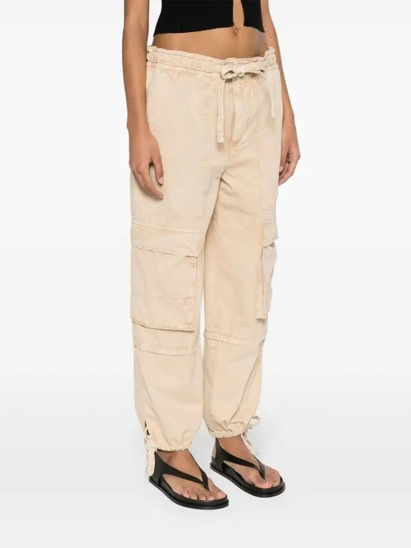 MARANT ETOILE Ivy Cotton Cargo Trousers - Neutrals
