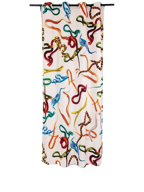 SELETTI Snakes Shower Curtain - Neutrals