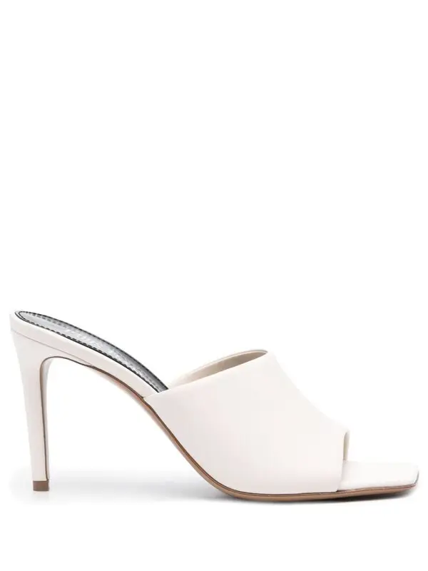 Paris Texas 95mm Leather Mules - Neutrals