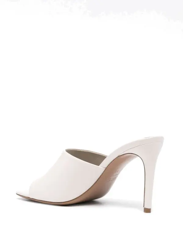 Paris Texas 95mm Leather Mules - Neutrals