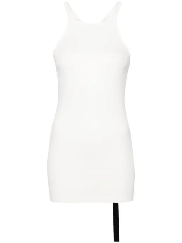 Rick Owens Racerback Cotton Tank Top - White