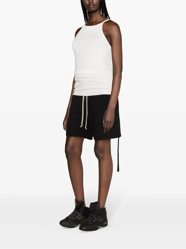 Rick Owens Racerback Cotton Tank Top - White