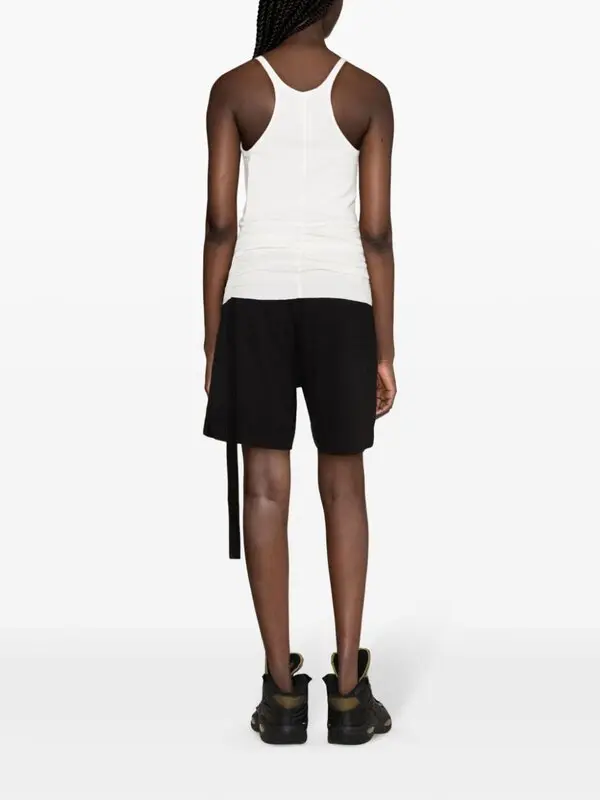 Rick Owens Racerback Cotton Tank Top - White