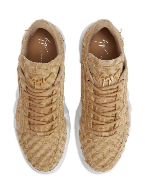 GIUSEPPE ZANOTTI Talon Lace-up Low-top Sneakers