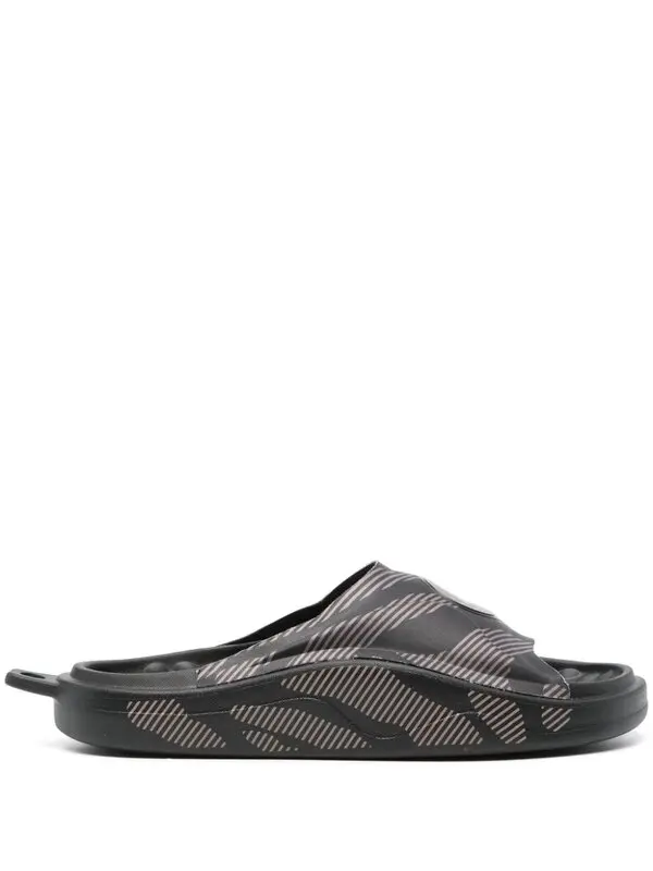 Adidas By Stella McCartney Logo-debossed Slides - Black