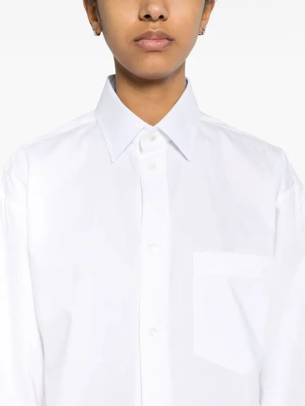 DARKPARK Anne Embroidered-logo Shirt - White