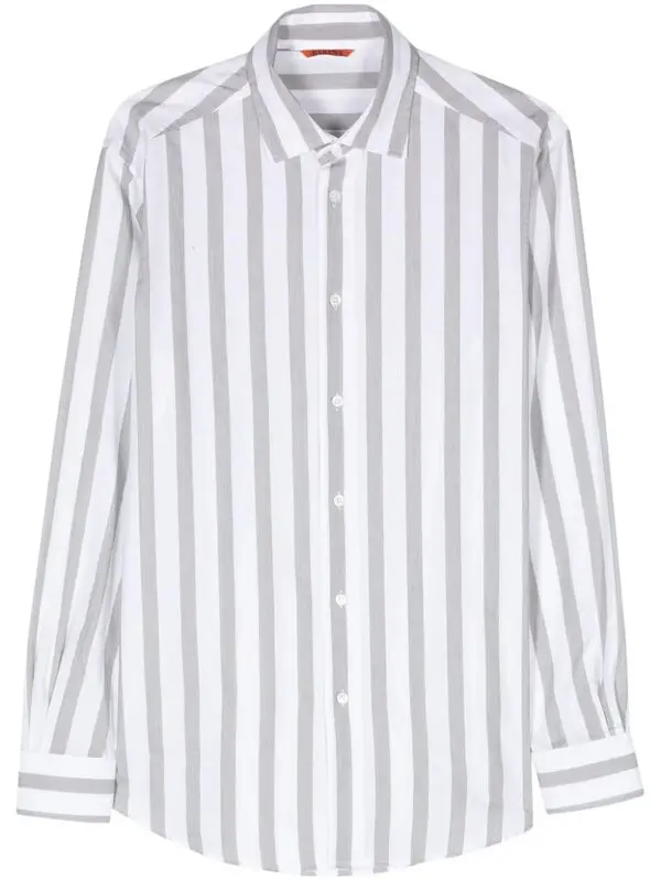 Barena Venezia Striped Cotton Shirt - White