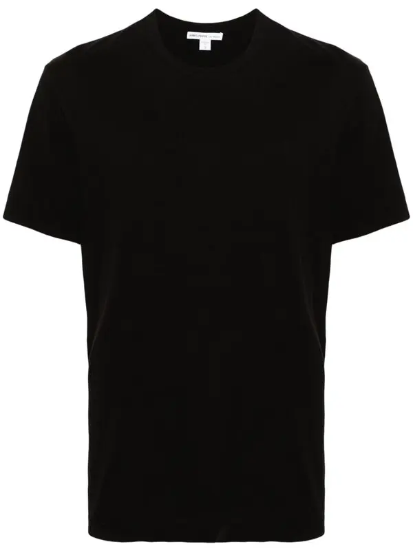JAMES PERSE Crew-neck Cotton T-shirt - Black