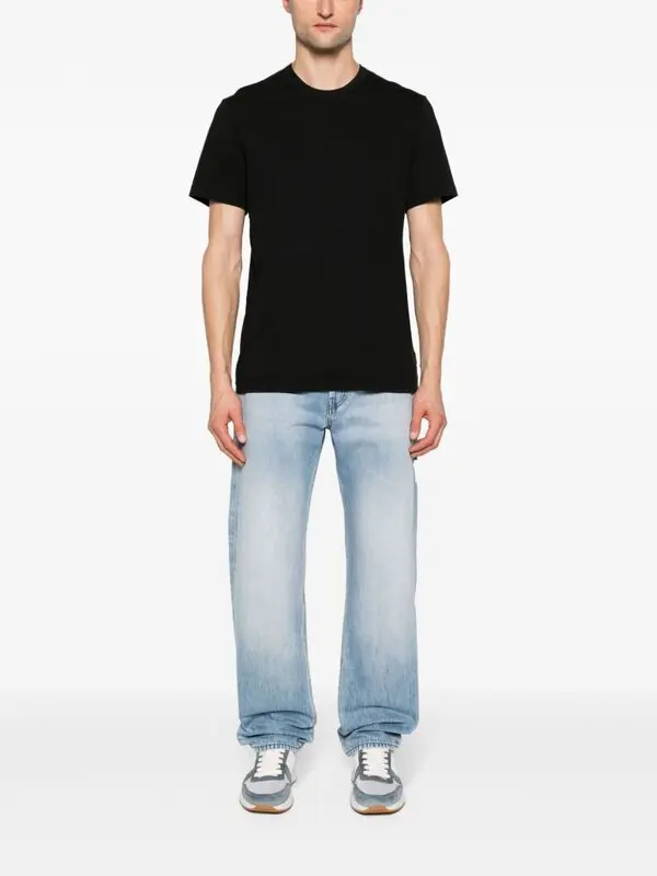 JAMES PERSE Crew-neck Cotton T-shirt - Black