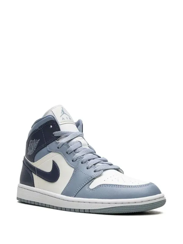 JORDAN Air 1 Mid Two-tone Sneakers - Blue