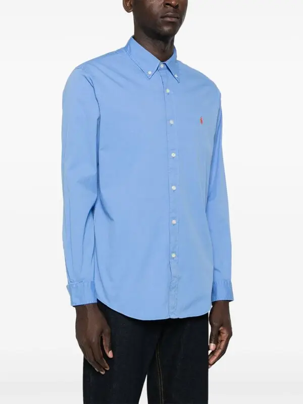 Polo Ralph Lauren Polo Pony Cotton Shirt - Blue