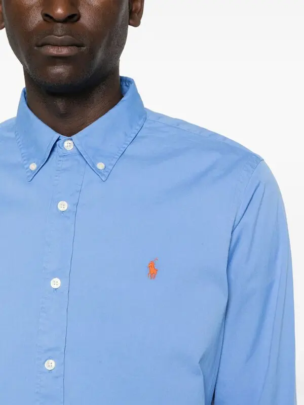 Polo Ralph Lauren Polo Pony Cotton Shirt - Blue