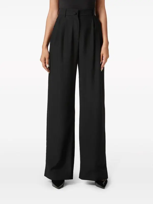 Philipp Plein High-waisted Trousers - Black