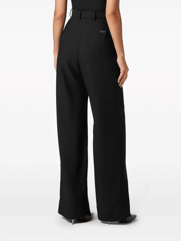 Philipp Plein High-waisted Trousers - Black