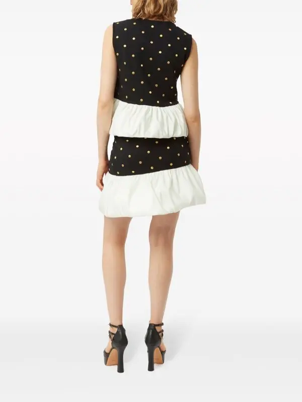 Nina Ricci Polka Dot Peplum Top