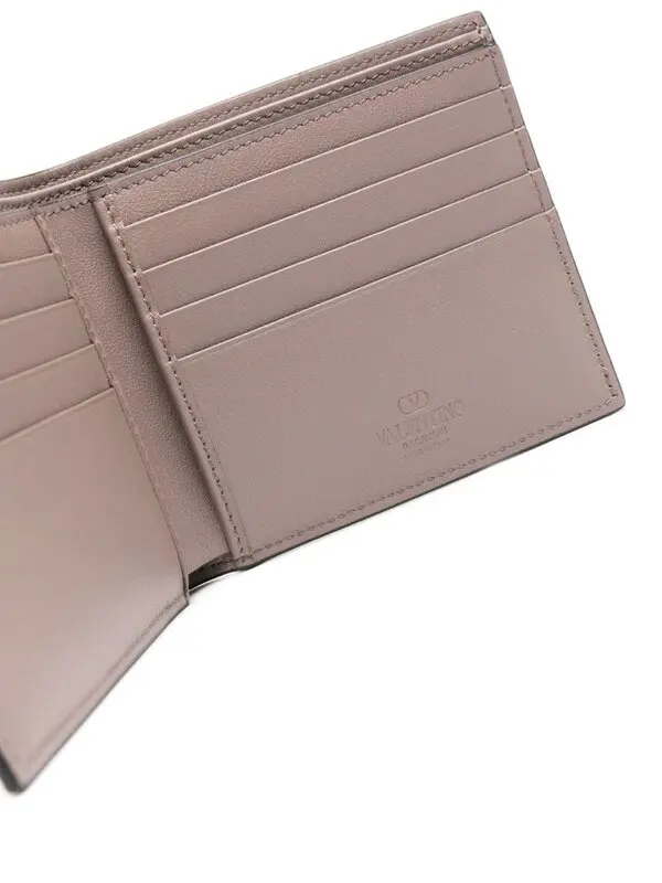 Valentino Garavani V-logo Leather Wallet