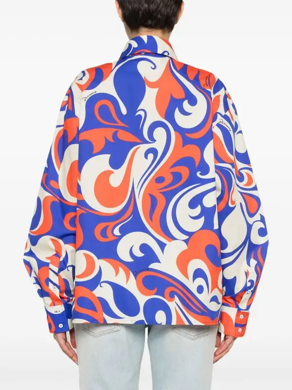 Dsquared2 Cut-out Detail Cotton Shirt