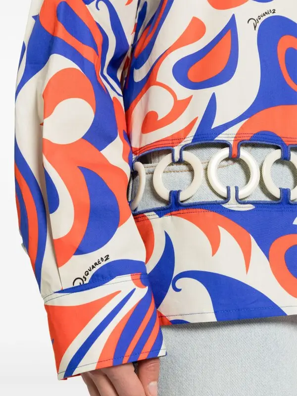Dsquared2 Cut-out Detail Cotton Shirt