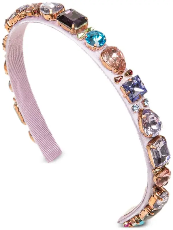 Jennifer Behr Lucia Head Band - Purple | Editorialist display picture 2