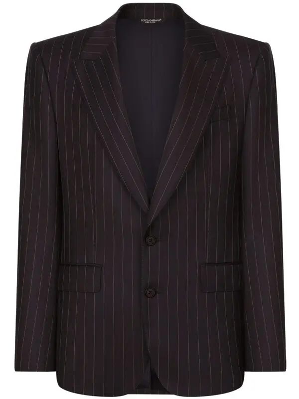 Dolce & Gabbana Striped Single-breasted Blazer
