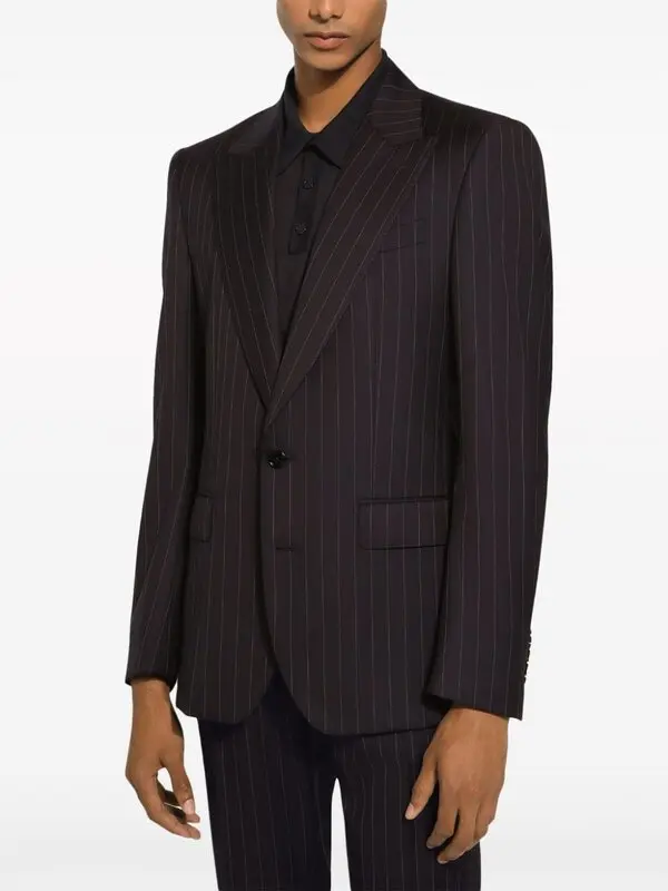 Dolce & Gabbana Striped Single-breasted Blazer