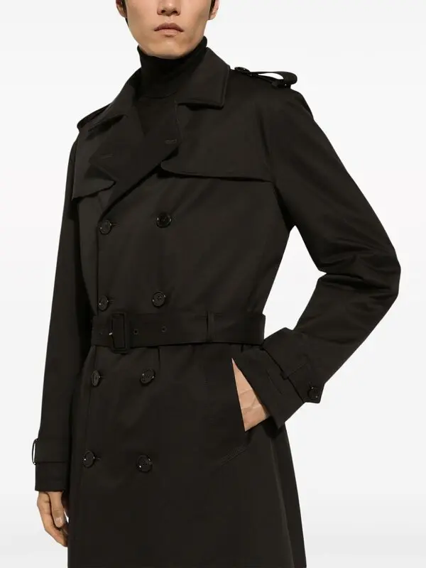 Dolce & Gabbana Belted Double-breasted Trench Coat