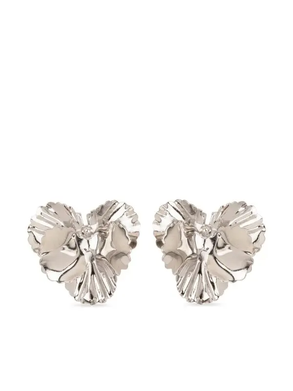 JENNIFER BEHR Pansy Stud Earrings - Silver