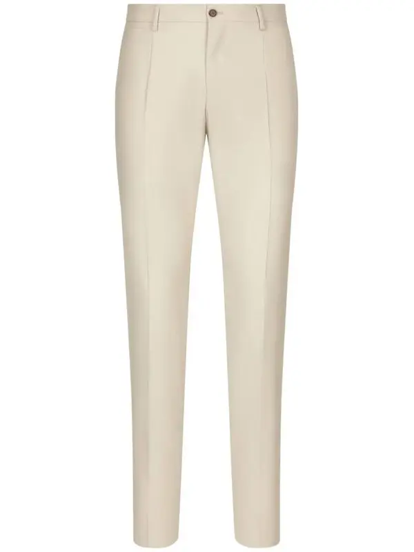 Dolce & Gabbana Tailored-cut Virgin Wool Trousers