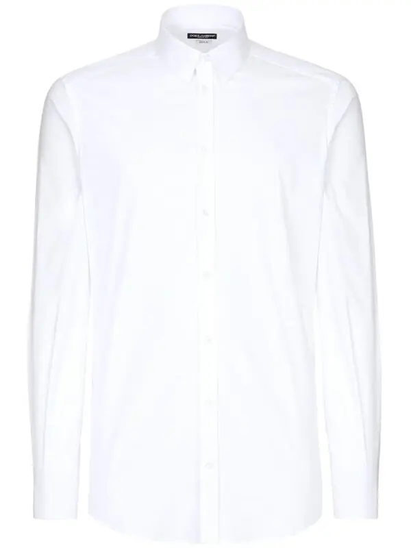 Dolce & Gabbana Long-sleeve Poplin Shirt - White