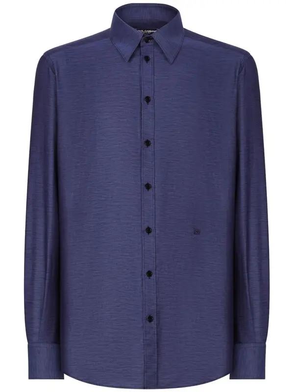 Dolce & Gabbana Long-sleeved Cotton-blend Shirt