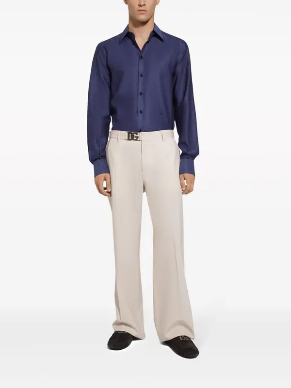 Dolce & Gabbana Long-sleeved Cotton-blend Shirt