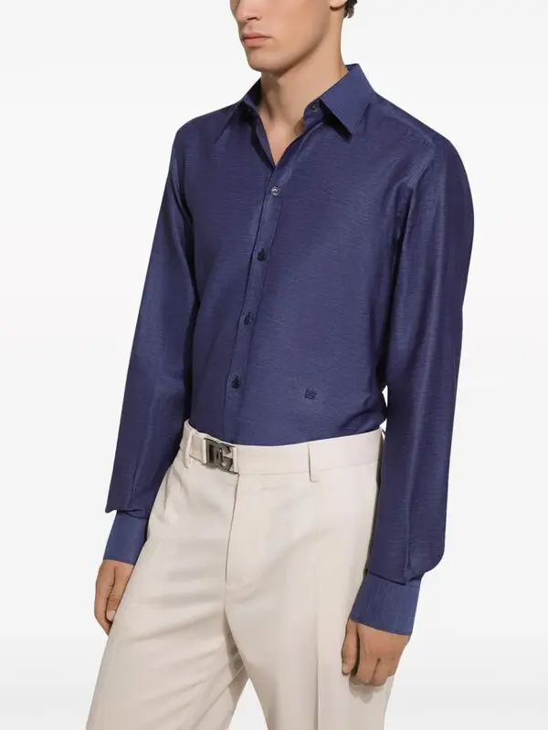 Dolce & Gabbana Long-sleeved Cotton-blend Shirt
