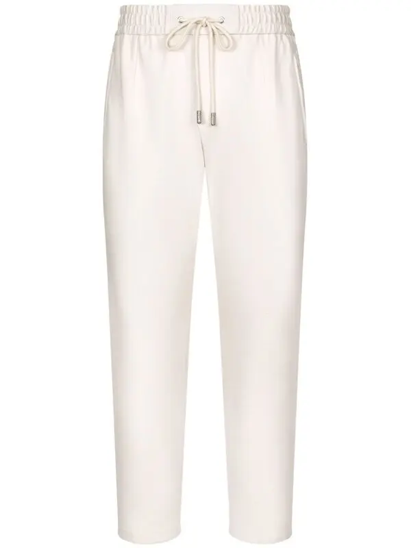 Dolce & Gabbana Logo-plaque Drawstring Track Pants - Neutrals