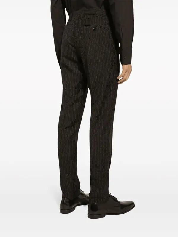 Dolce & Gabbana Rhinestone-embellished Trousers - Black