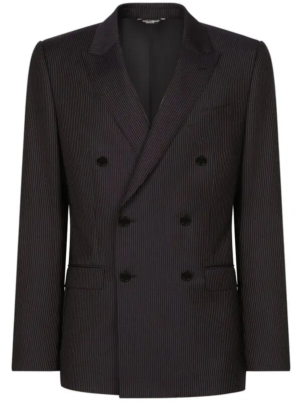 Dolce & Gabbana Striped Double-breasted Two-piece Suit