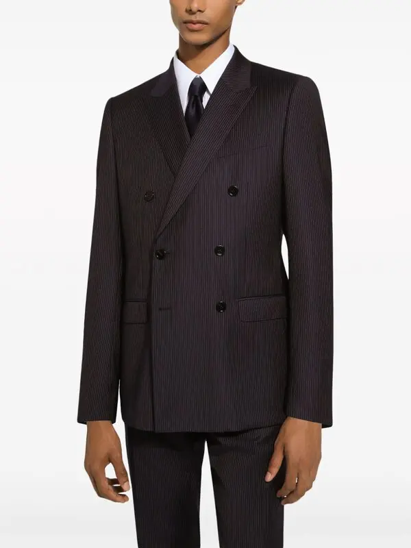 Dolce & Gabbana Striped Double-breasted Two-piece Suit